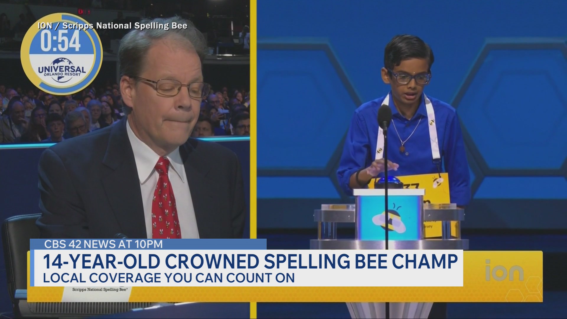 14-year-old crowned spelling bee champion