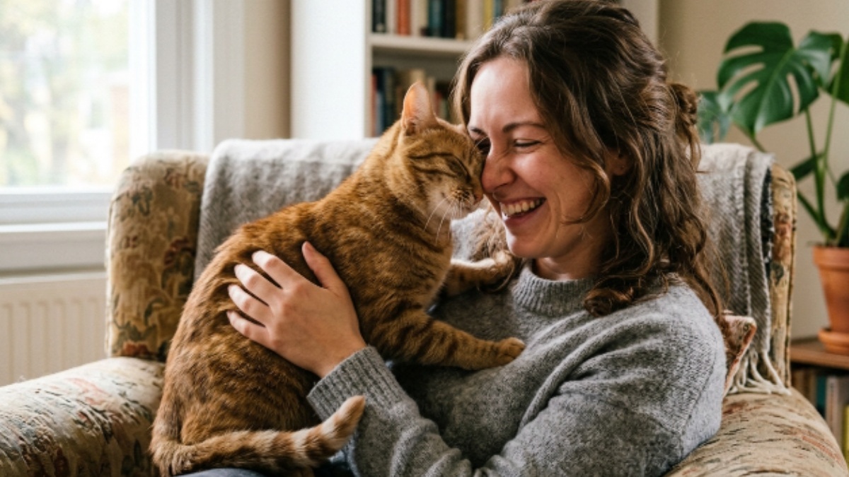 Why does your cat rub its head against you? Science has the answer
