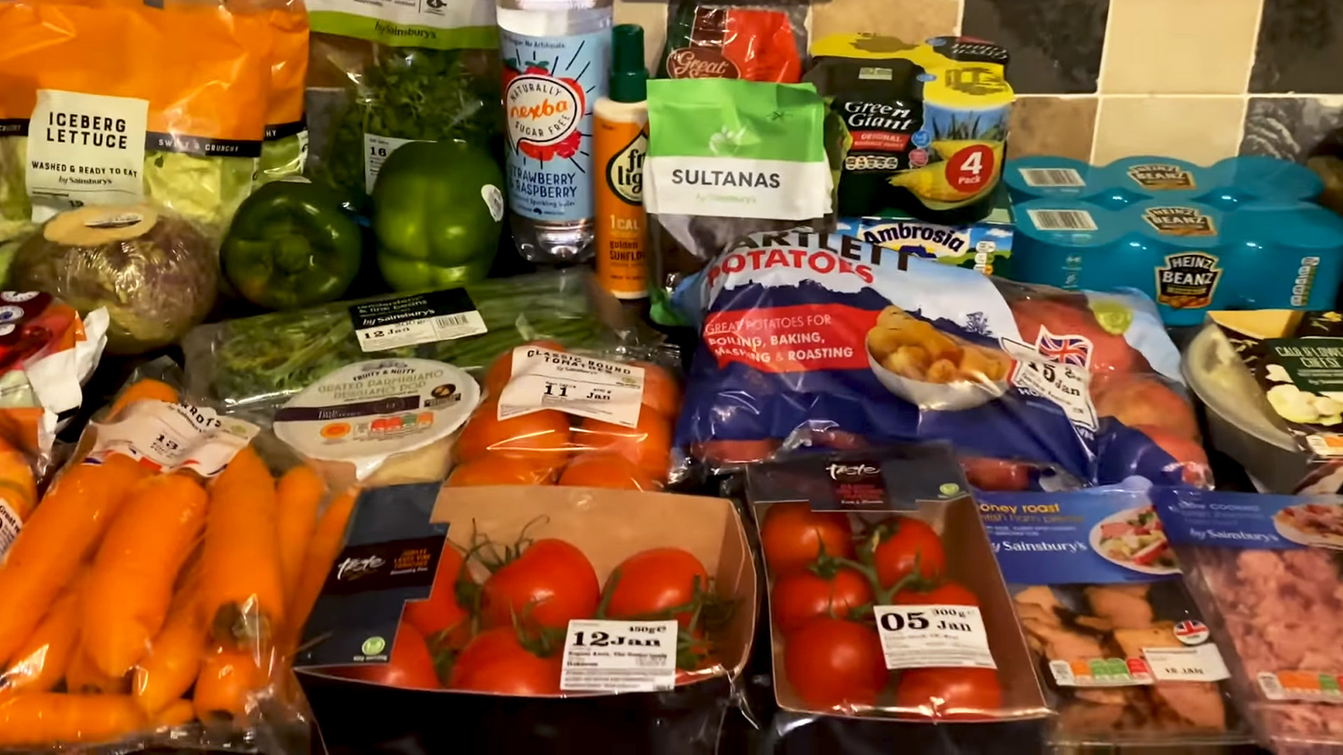 Grocery haul and meal planning on a £90 budget