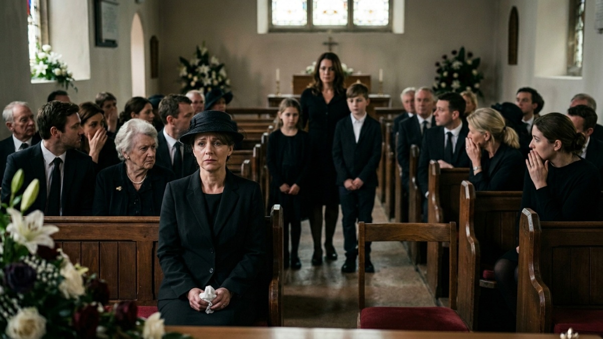 On my husband's funeral, a woman arrived with her children and I ...