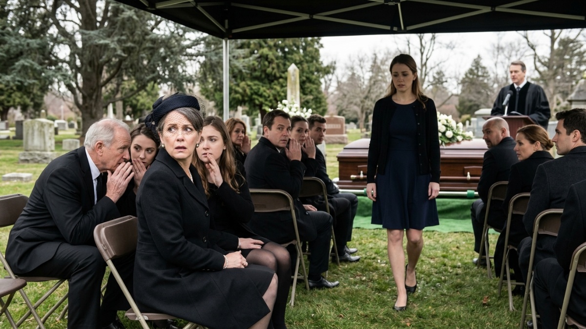 On my husband's funeral, a woman arrived with her children and I ...