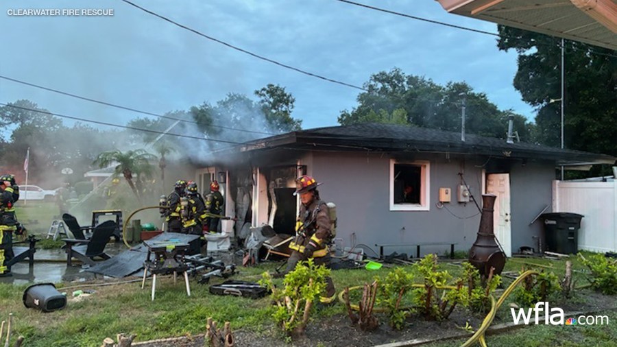 Home fire in Clearwater kills 3 cats; 4 occupants escape unharmed