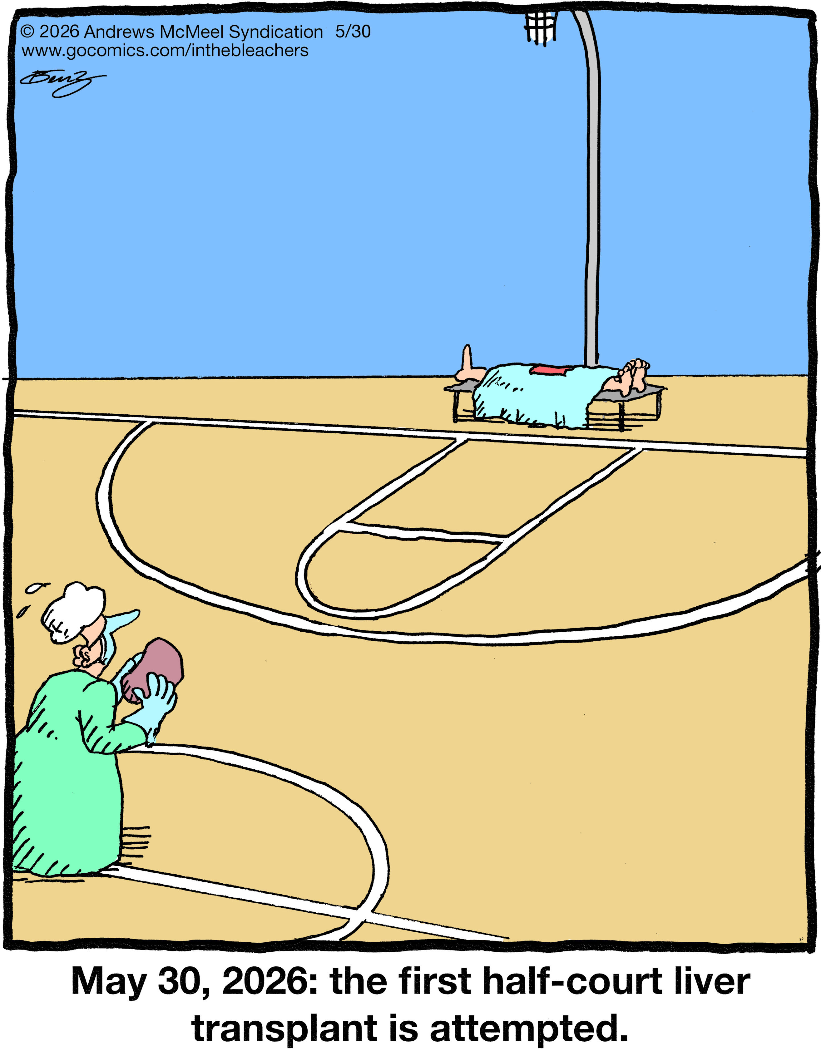 In the bleachers by Steve Moore