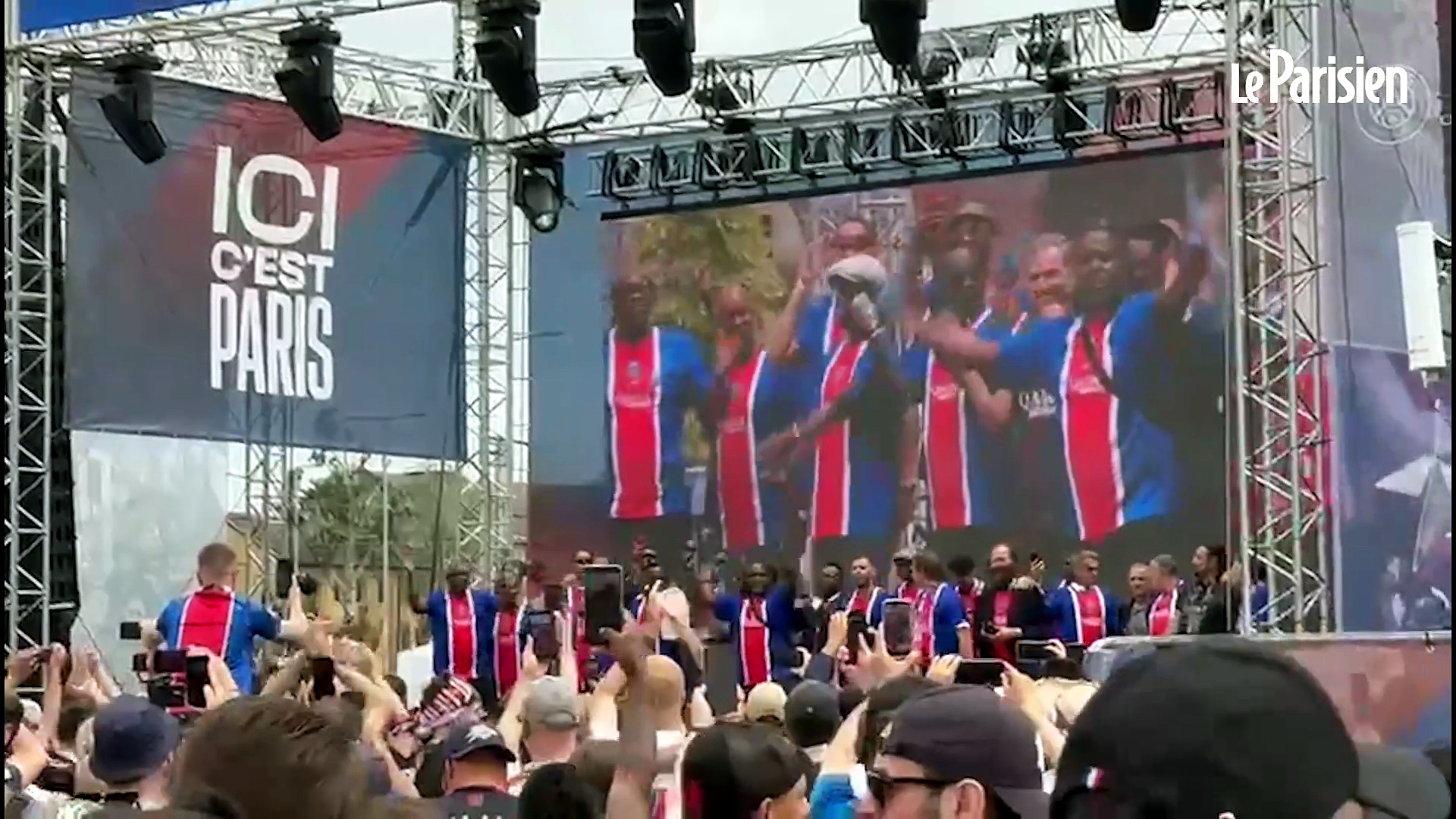 PSG-Arsenal : l'ambiance monte dans la fan zone parisienne de Budapest ...