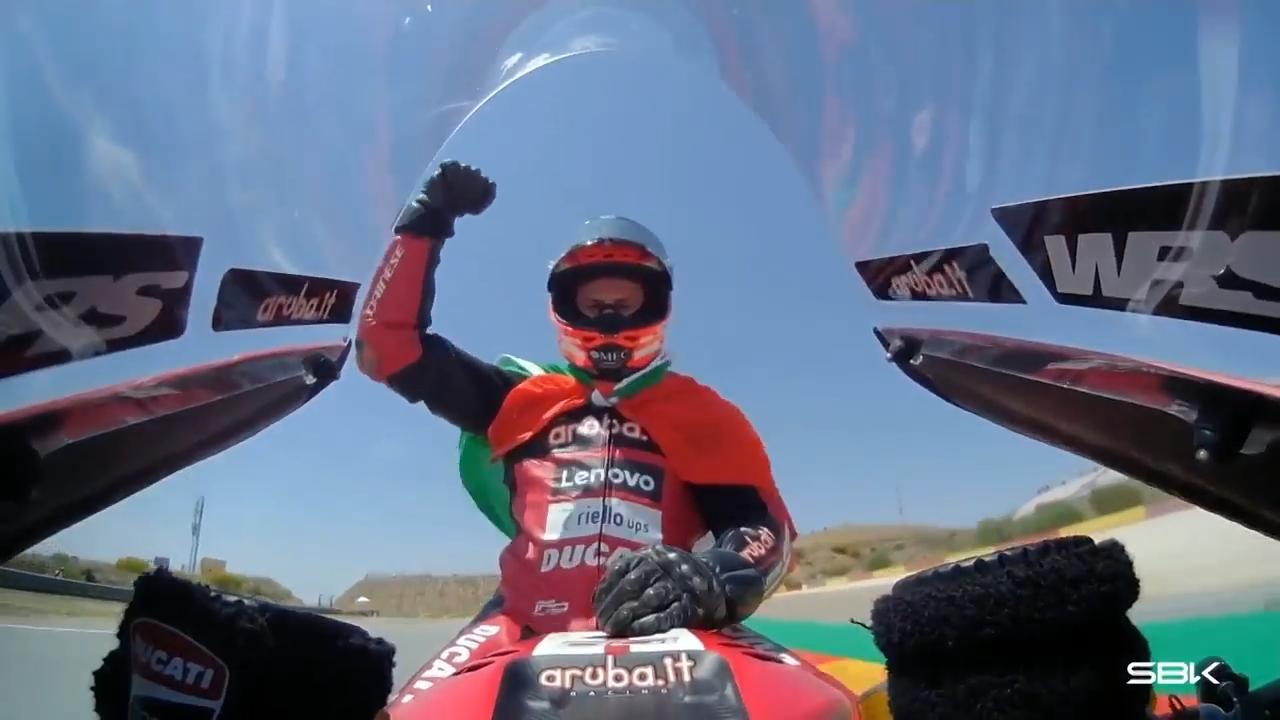 Bulega takes SBK race 1 at Aragon