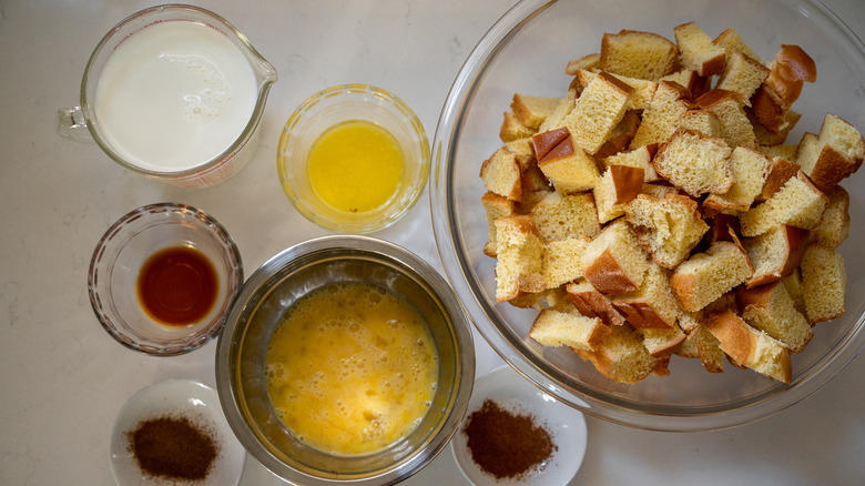 Simple brioche bread pudding recipe