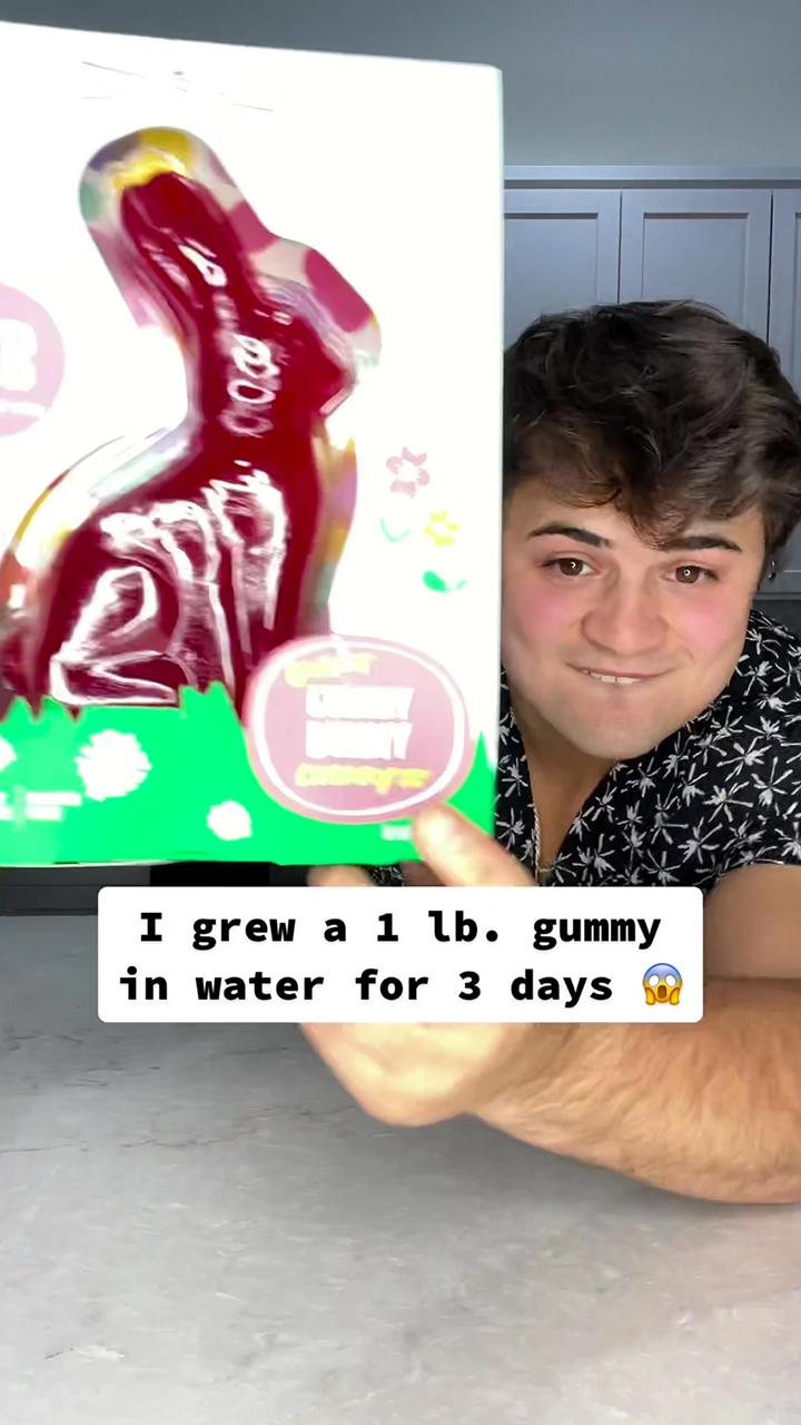 3 lb gummy water experiment with unreal result