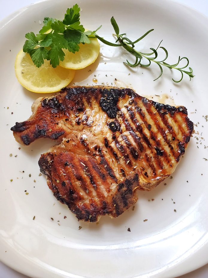 Sweet and savory pork chops