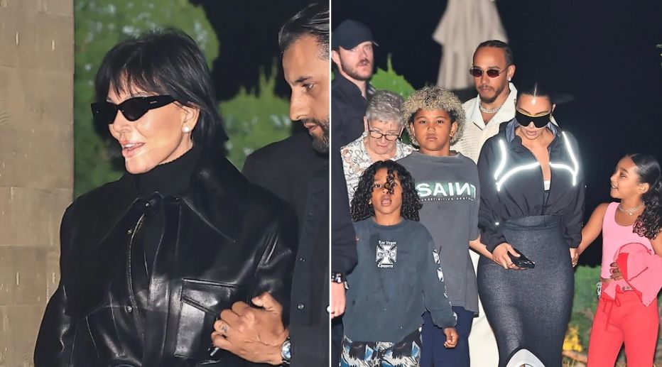 Kim Kardashian’s 'blinding' bold look steals attention as Lewis ...