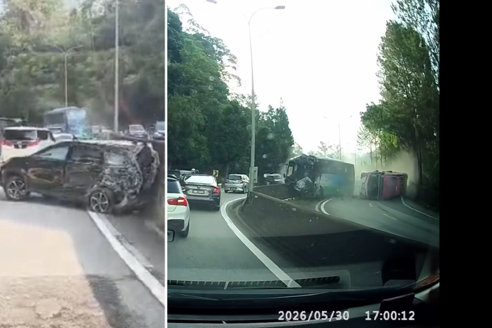 Tour bus accident in Genting Highlands, seven foreign tourists injured