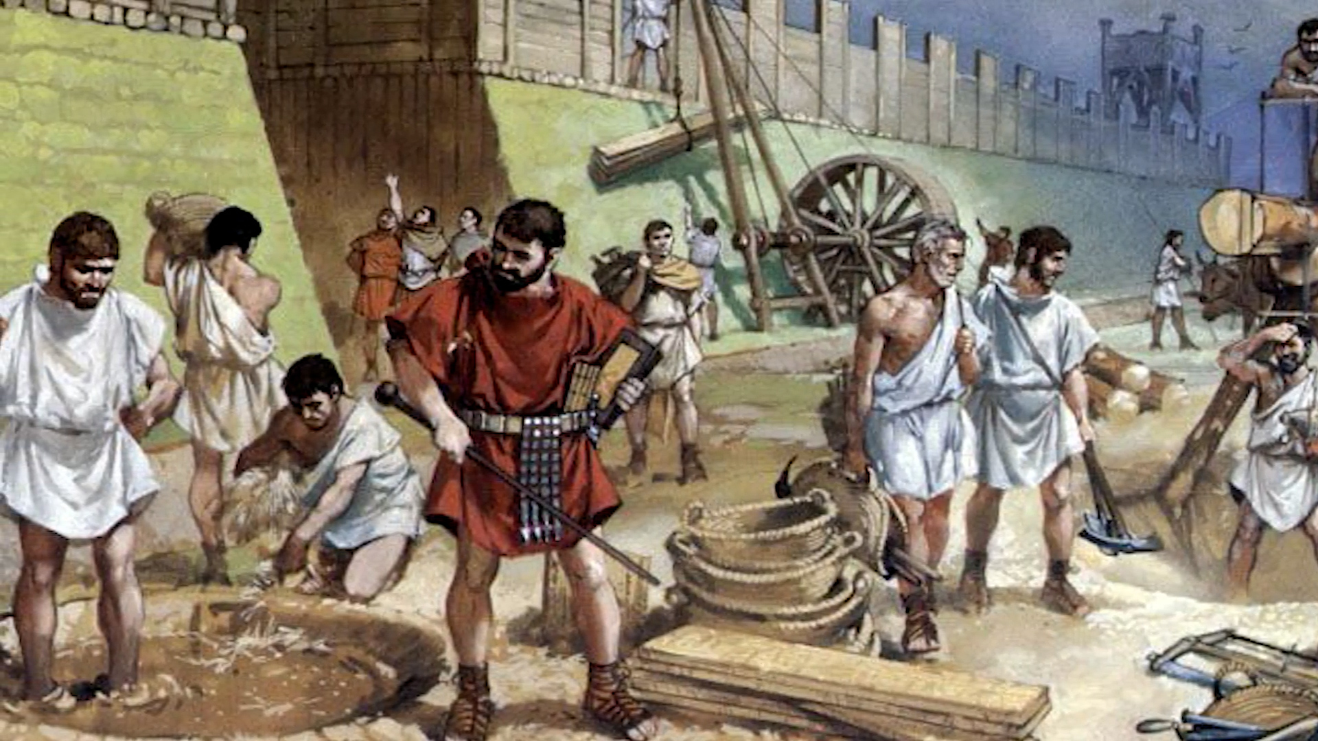 What was inside a real Roman military fortress?
