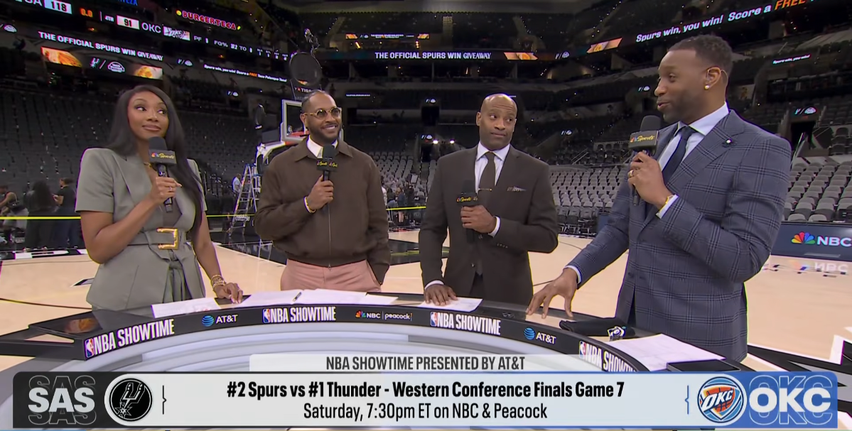 'NBA on NBC' studio show is not working