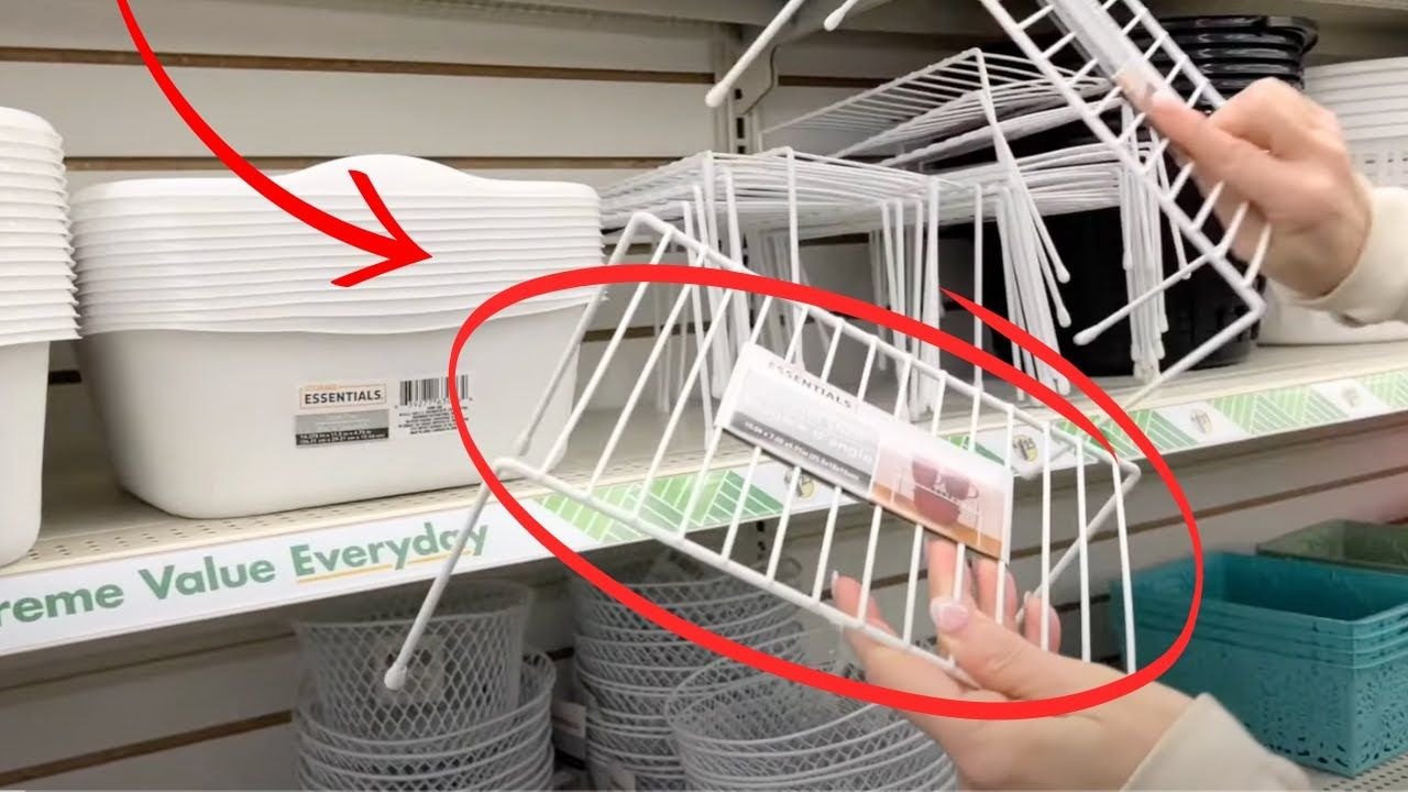 Everyone will be buying Dollar Store dish racks when they see this ...