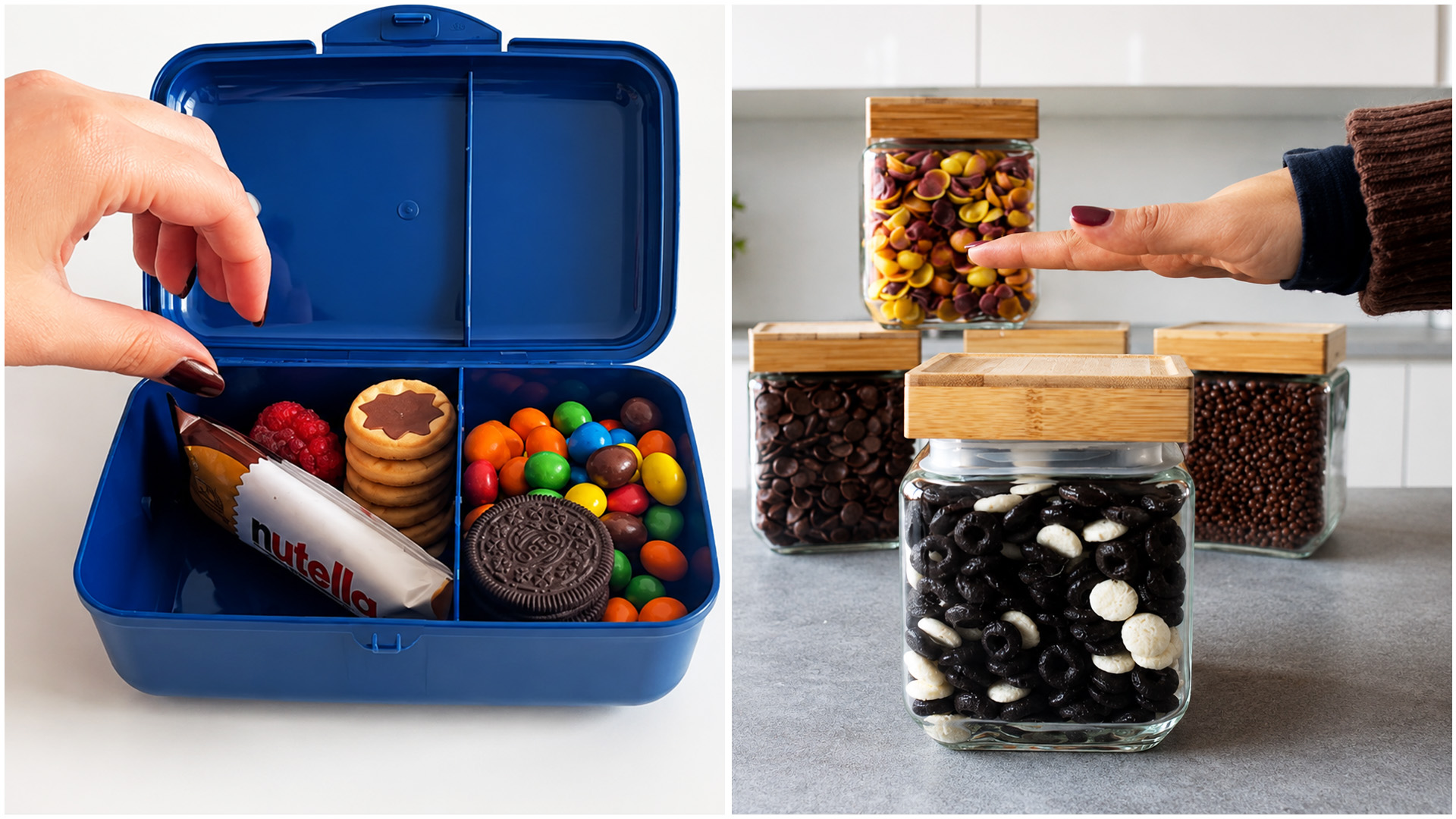 Sweet snack restock and container organization