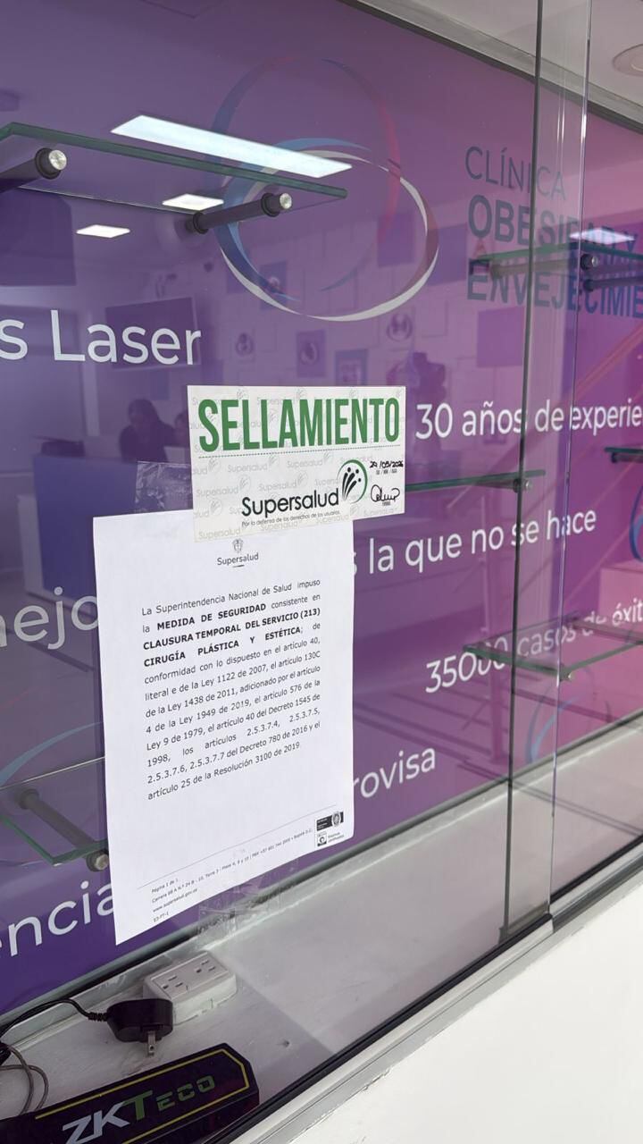 Supersalud ordena cierre temporal de un servicio de cirugía estética en ...
