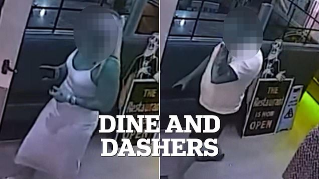 Dine and dashers flee after not paying £45 restaurant bill