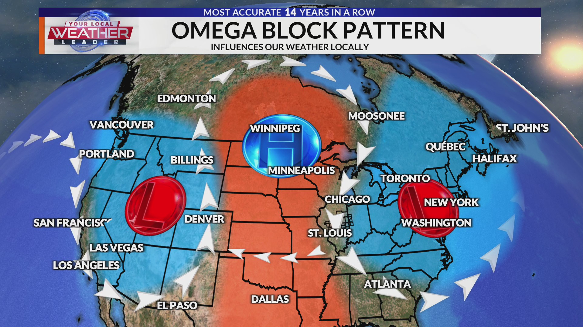 Dry conditions continue into next week