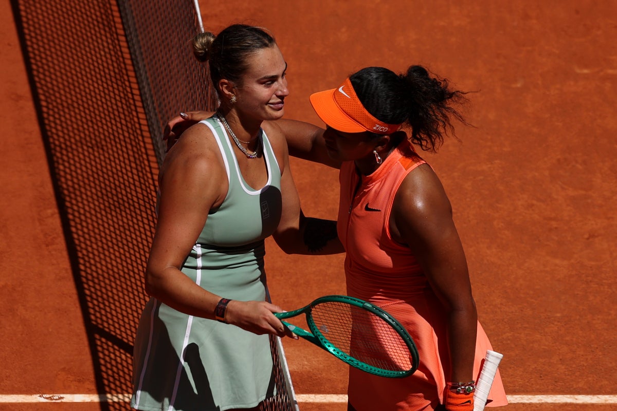Sabalenka and Osaka set up blockbuster French Open clash