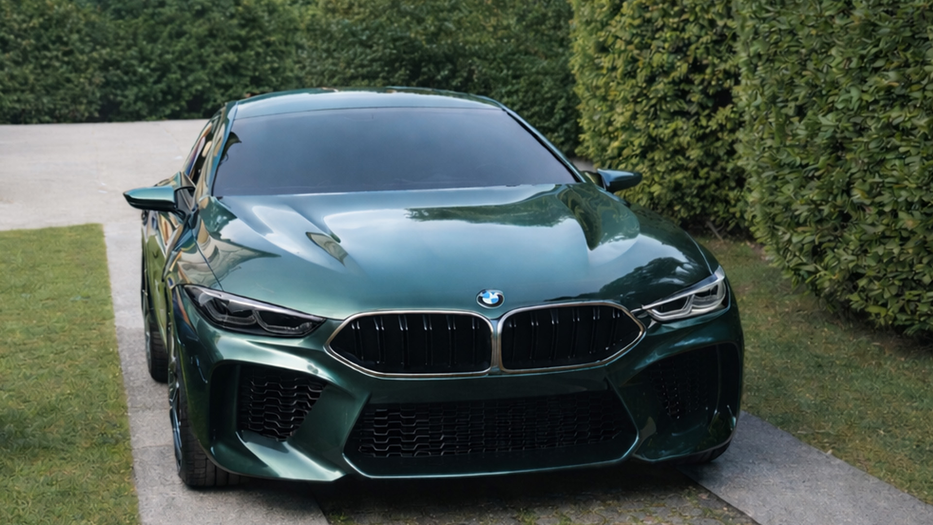 A close look at the BMW M8 Gran Coupe at Villa d'Este