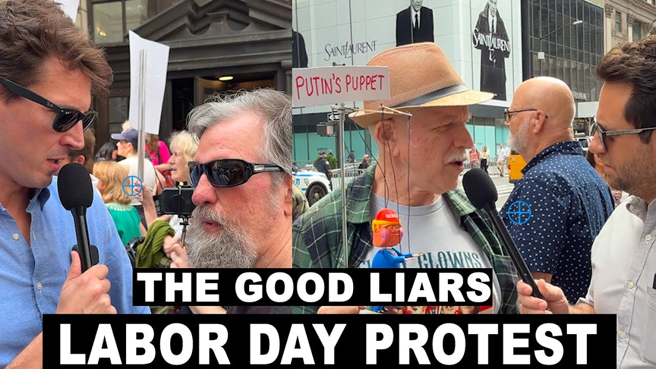 The Good Liars - Labor Day protest at Trump Tower