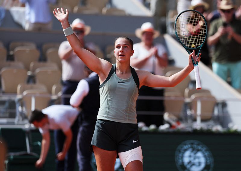 Tennis - Parry stuns Anisimova to reach first Grand Slam fourth round ...