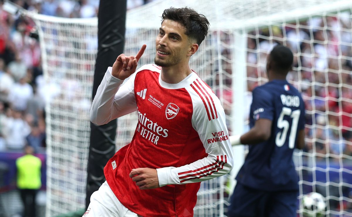 Video: Kai Havertz stuns PSG with an early goal for Arsenal at the ...