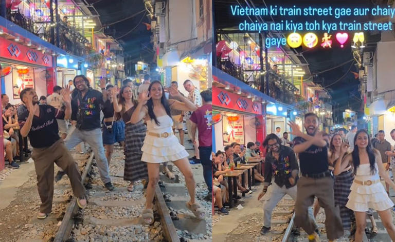 Viral video shows Indians dancing on Hanoi Train Street. The internet ...