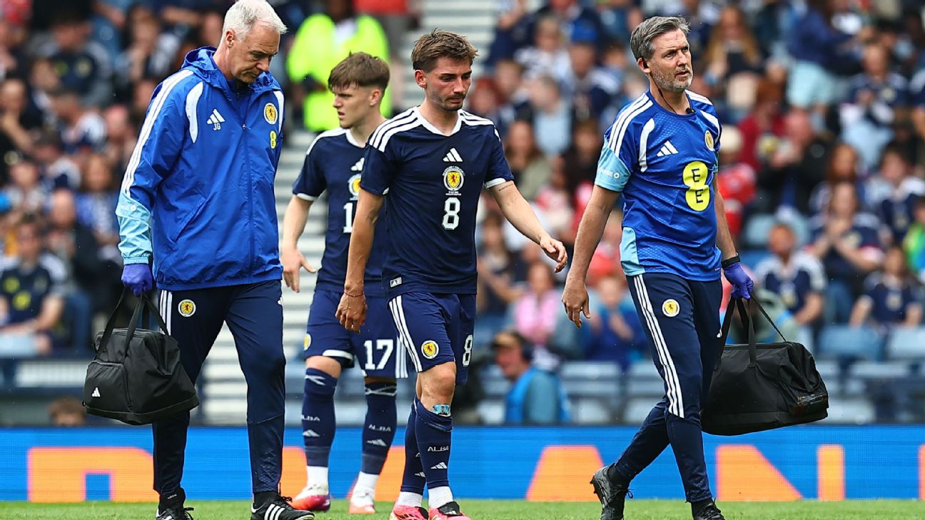 Billy Gilmour World Cup injury scare worries Scotland boss Steve Clarke
