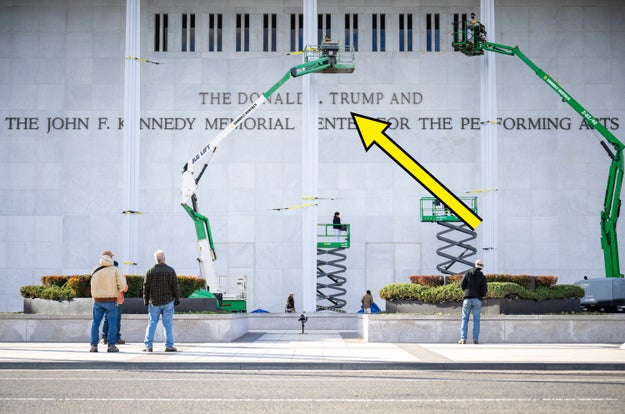 Trump can't stop whining after a judge ordered his name off the Kennedy ...