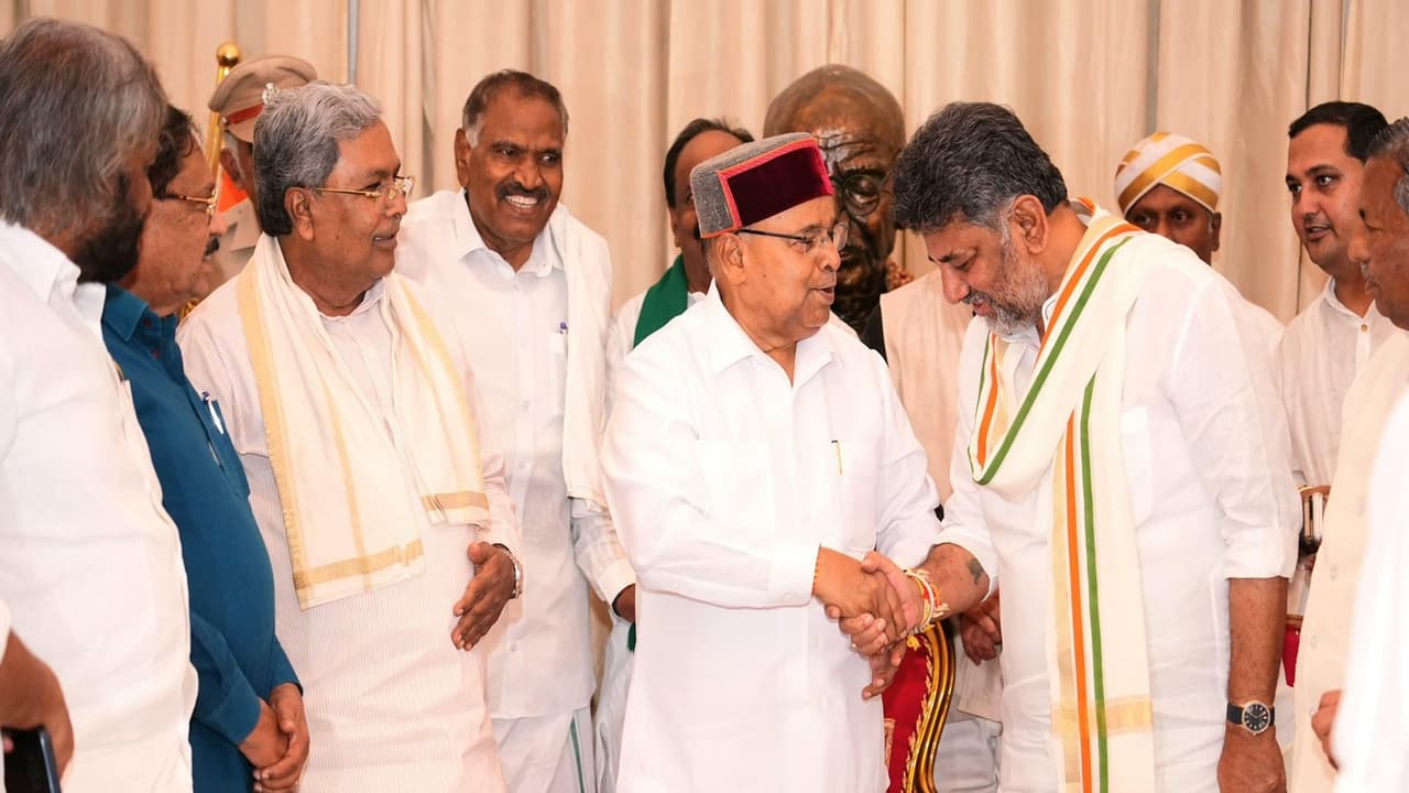 DK Shivakumar stakes claim to form govt, to be new Karnataka CM
