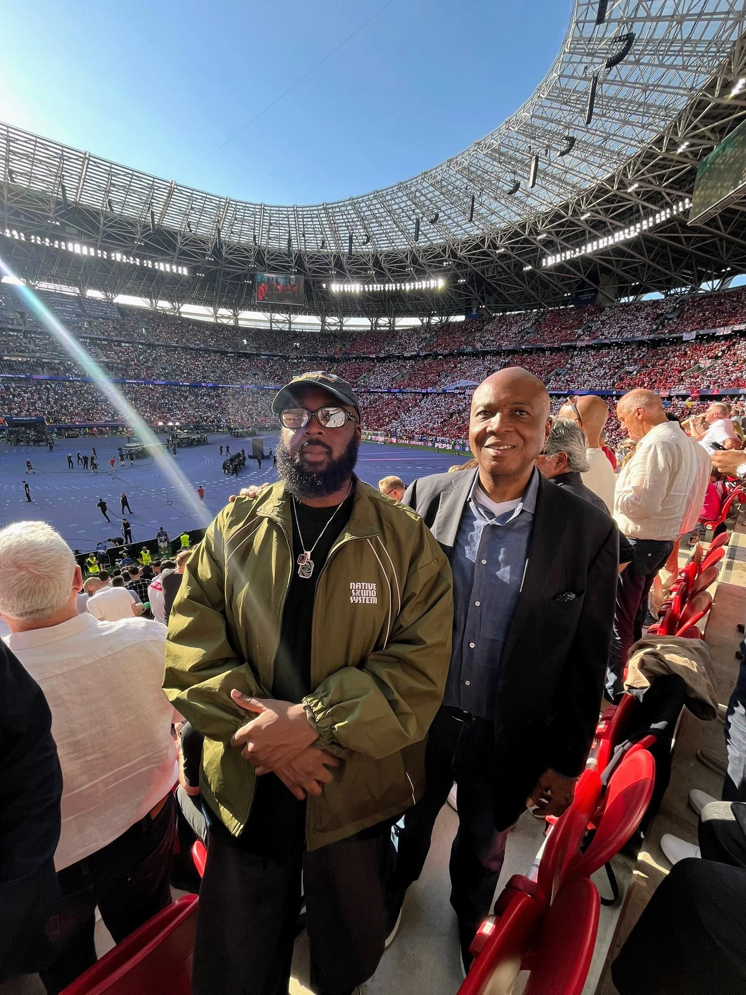 Photos: Saraki cheers Arsenal at Champions League final in Budapest