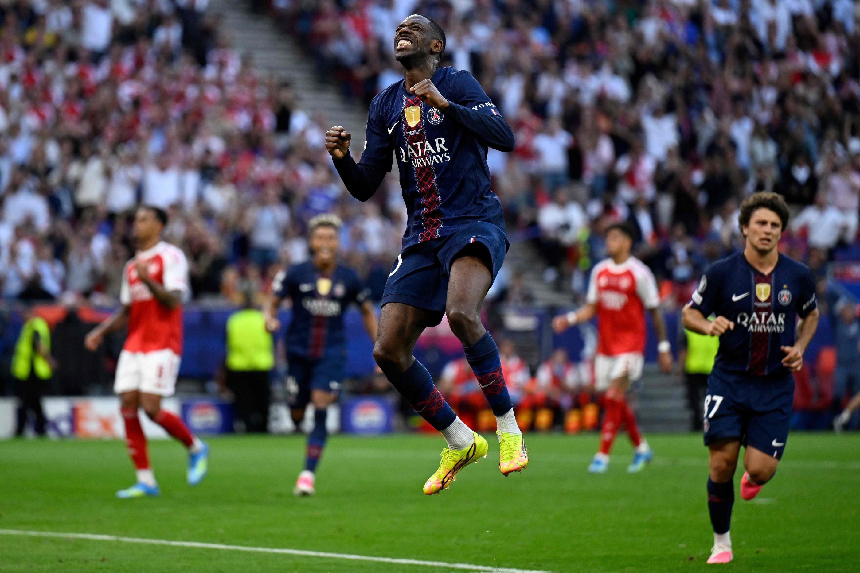 PSG-Arsenal (1-1) : les images de l’égalisation de Dembélé sur pénalty ...