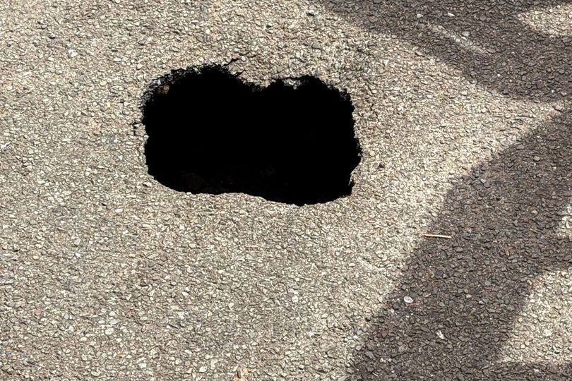 Two-foot deep sinkhole appears in leafy Bristol area