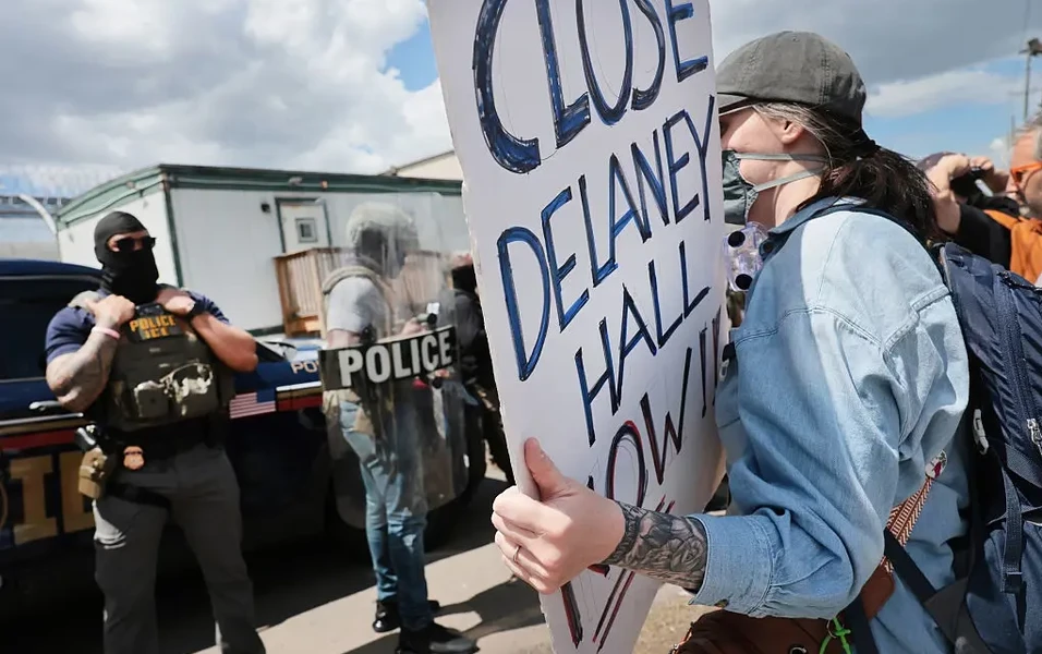 Violent clashes erupt as Delaney Hall protests intensify
