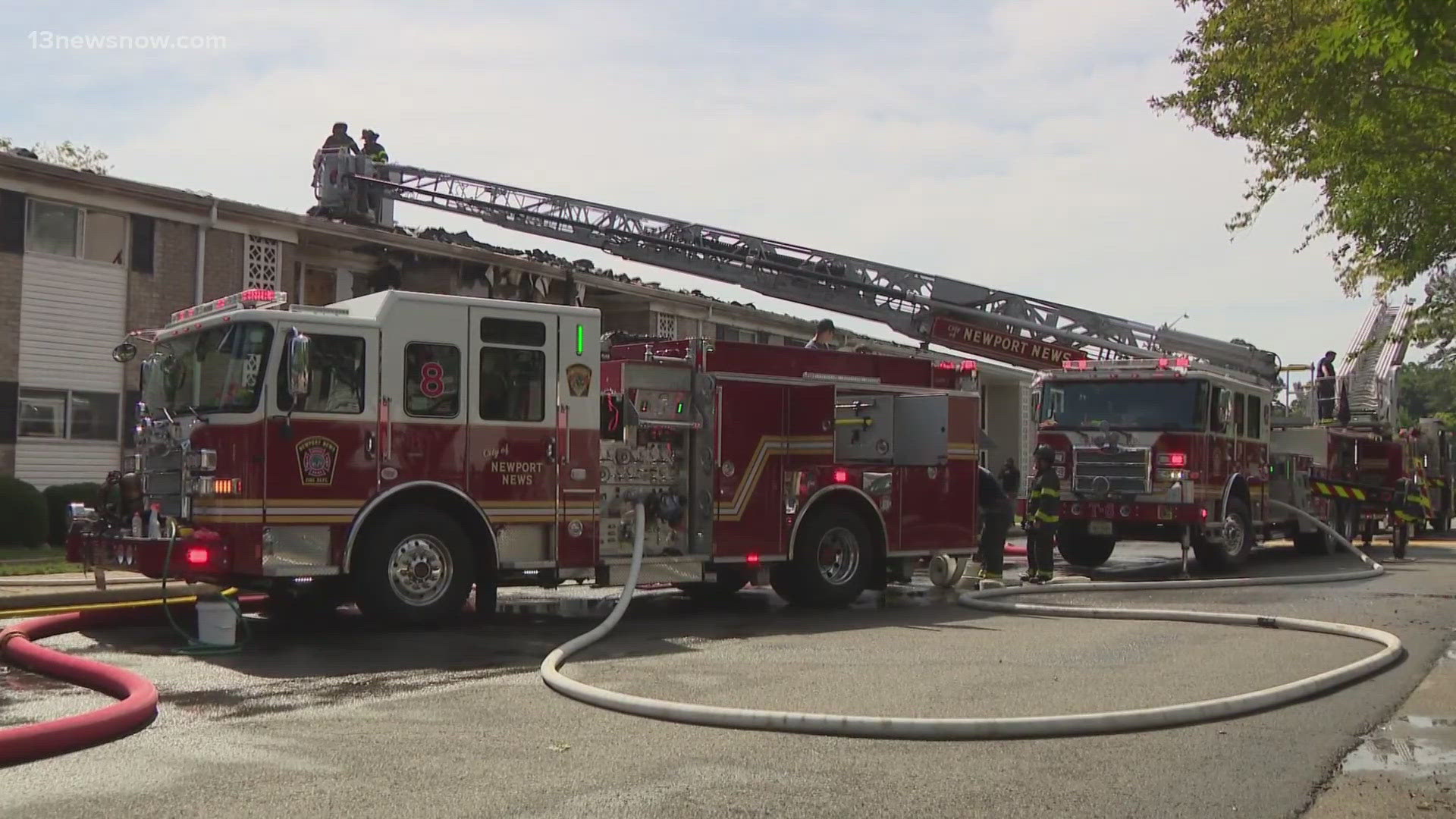 2nd fire in a week at Newport News apartment complex
