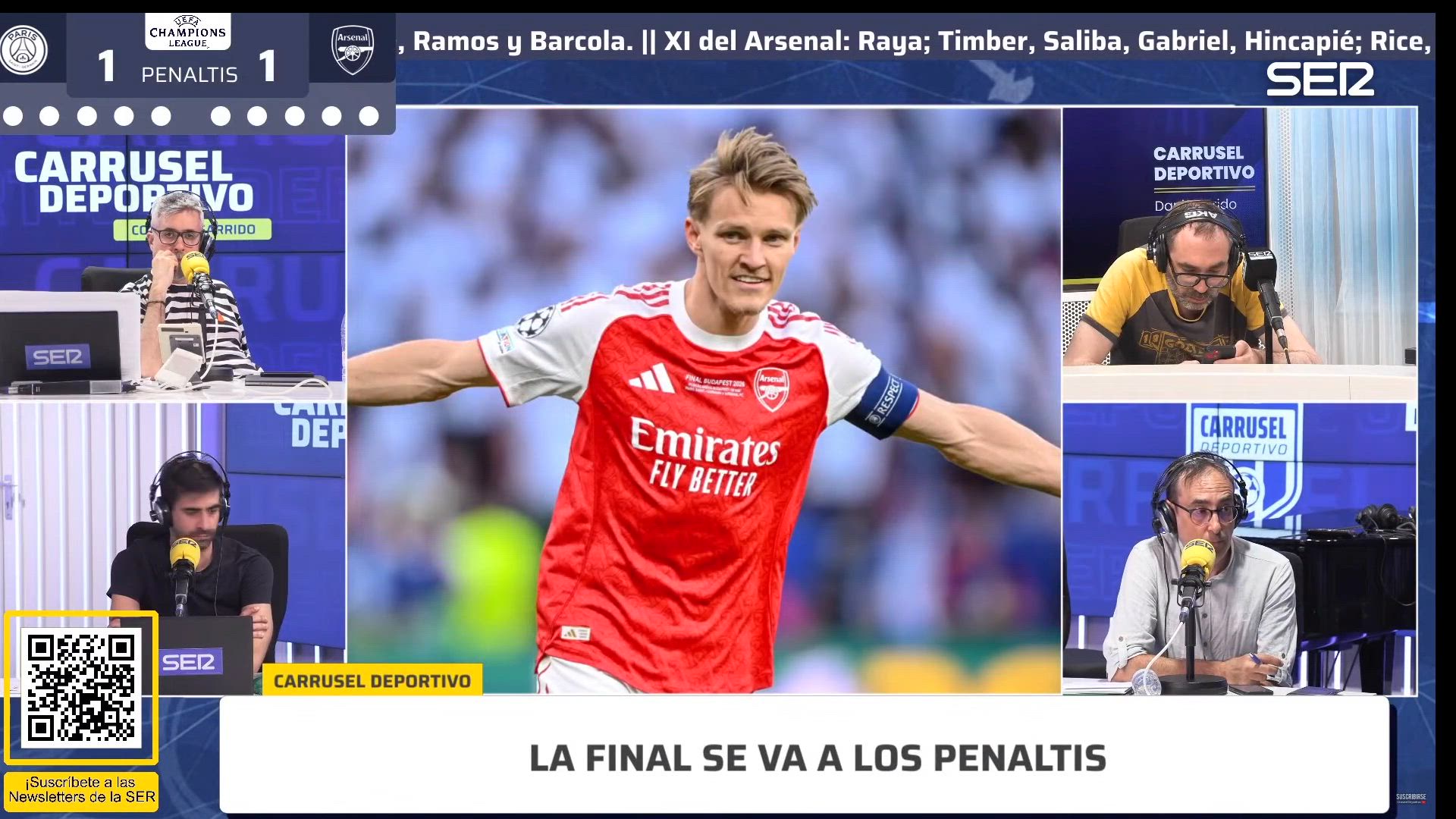Tanda de penaltis PSG 1 (4) - Arsenal 1 (3) | Luis Enrique conquista su ...