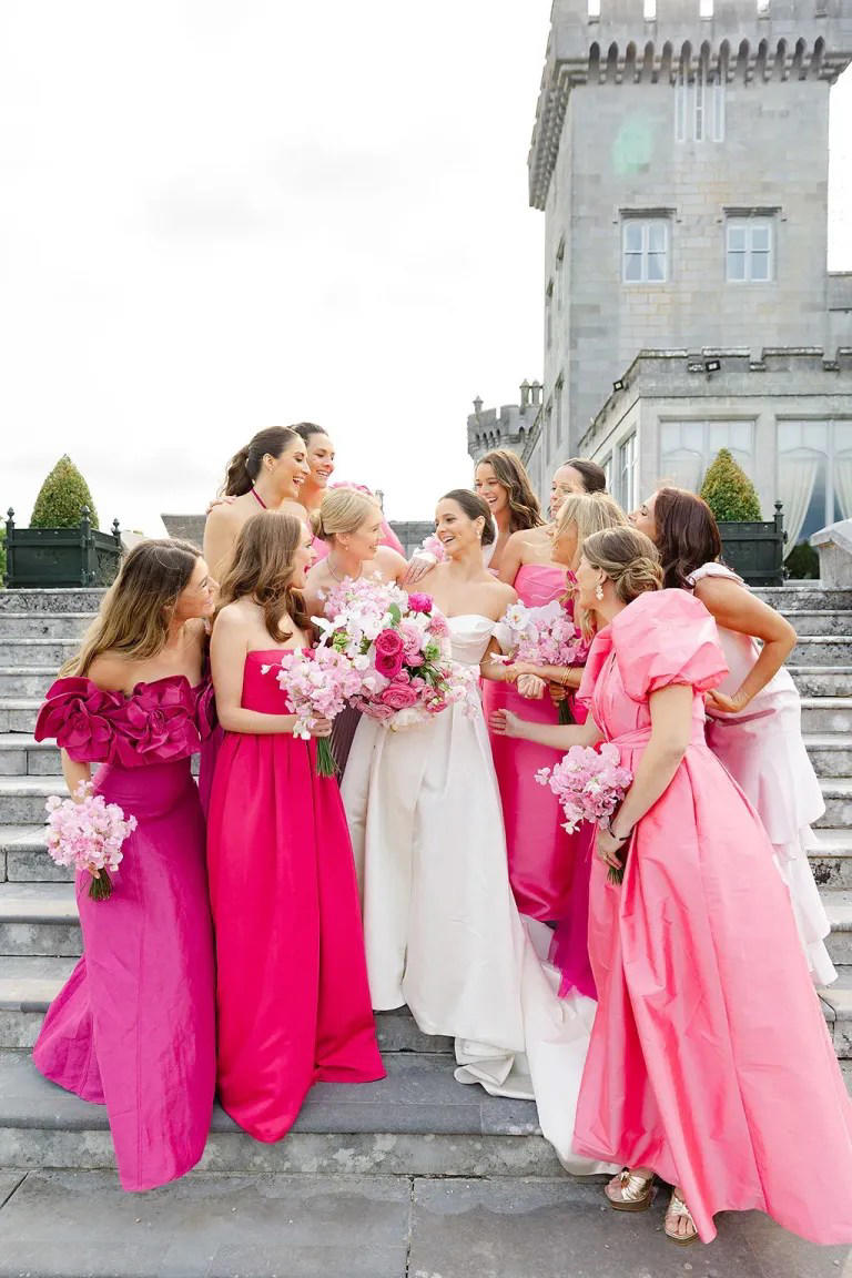 40 real bridal parties who rocked mix & match bridesmaids dresses