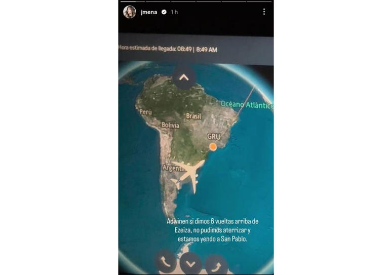 Jimena Barón sufrió un contratiempo en su vuelo de regreso a Buenos ...
