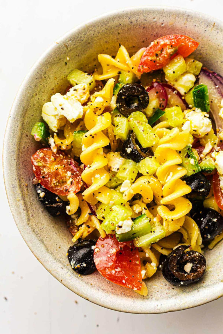 Greek pasta salad