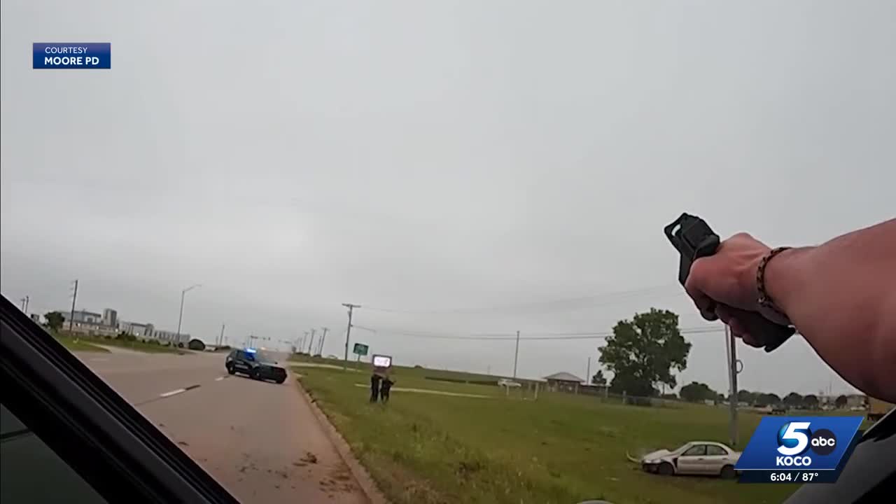 Moore police release video of pursuit, fatal shooting