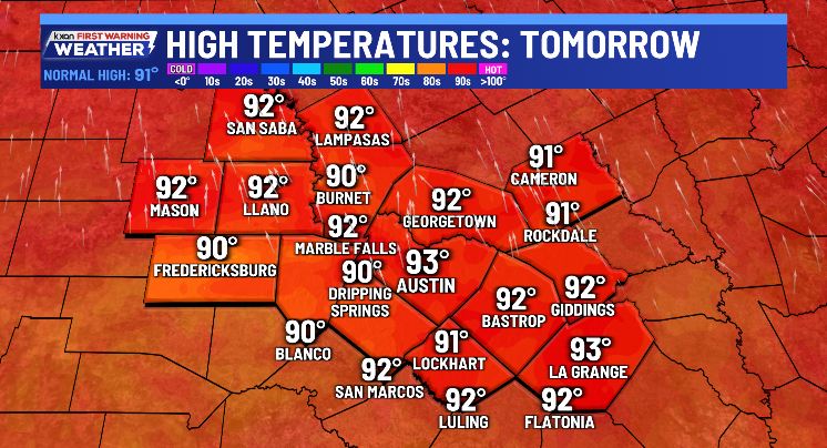 Warm, sun & clouds, rain chances return next week