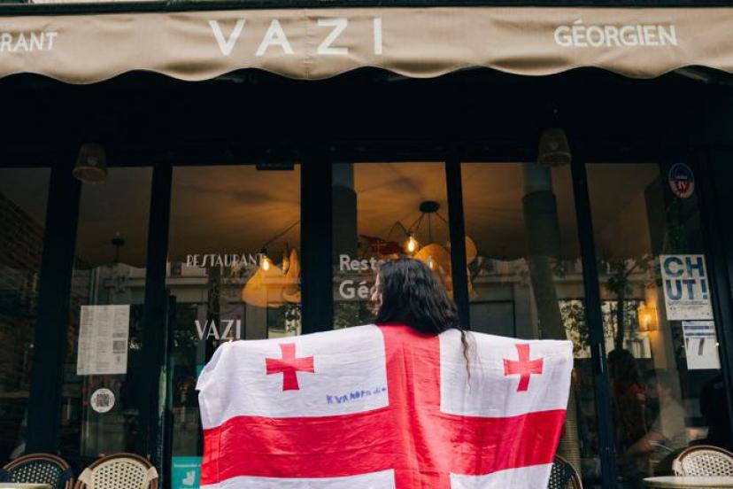 On a suivi la finale dans un restaurant géorgien à Paris