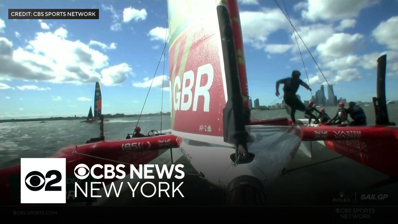 SailGP boat race begins in New York Harbor