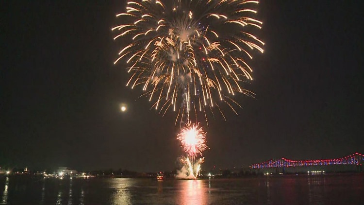 Sail 250 celebration lights up downtown New Orleans with fireworks