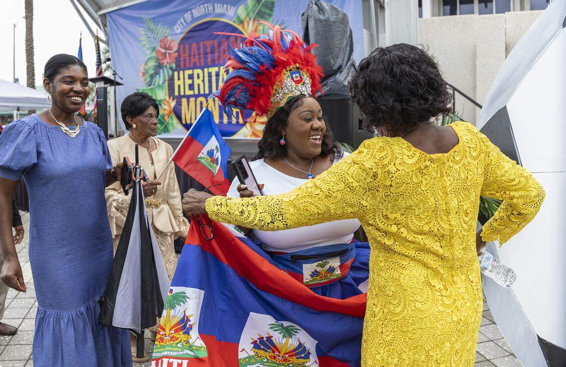 Haitians gather to meet Haiti national team soccer stars ahead of World Cup
