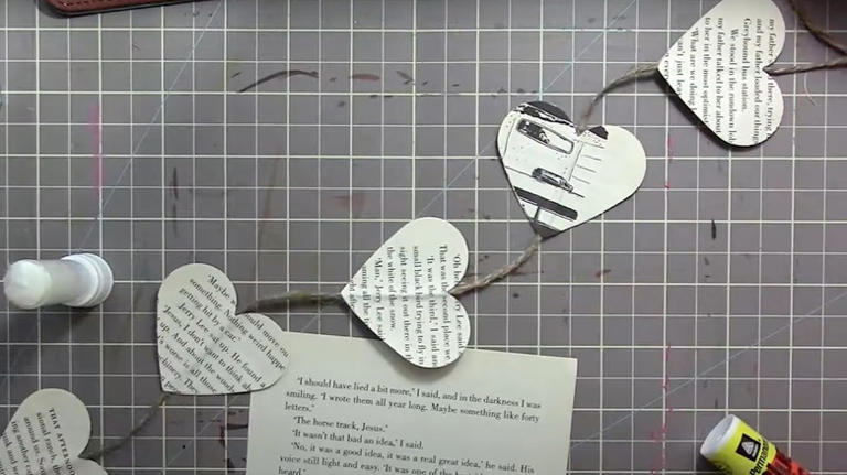 Upcycle old books into pretty daffodil garland with a simple DIY