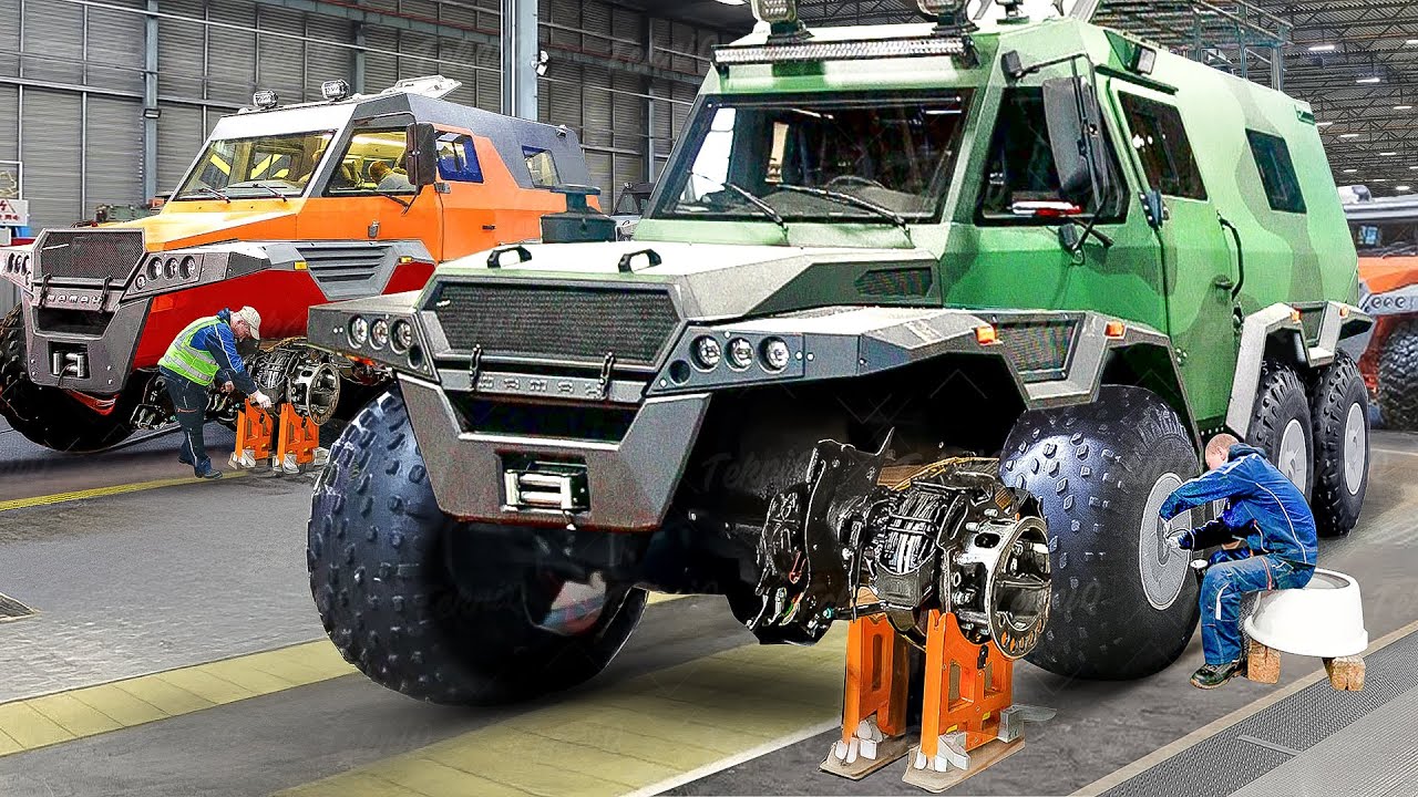 Inside the Russian factory building the gigantic 8x8 monster vehicle