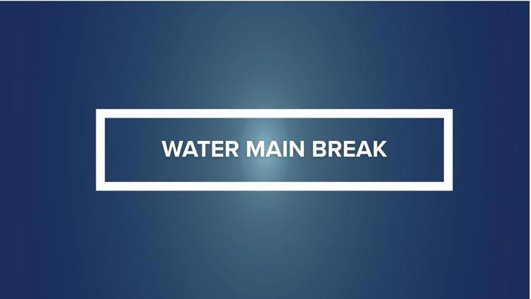 Water main break in Moline