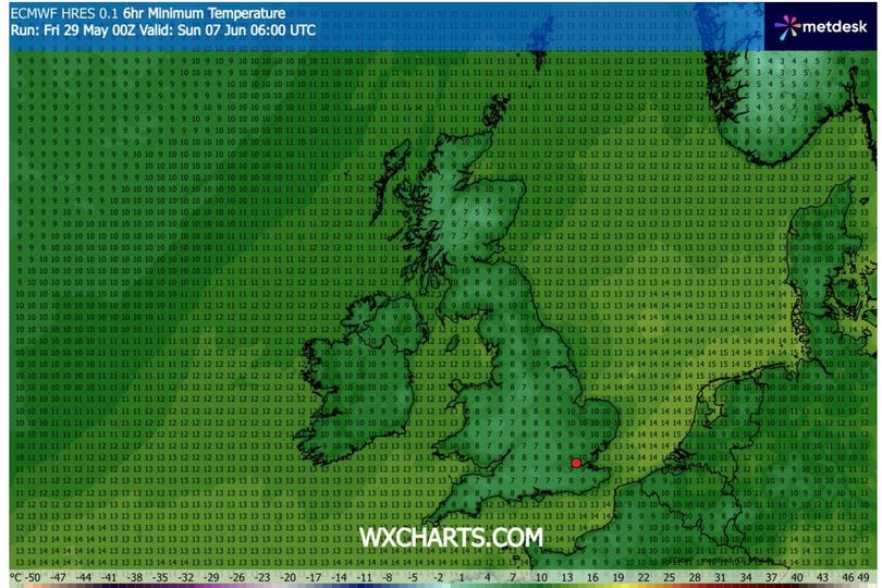 UK weather: Heatwave ends as maps turn green and temperatures set to ...