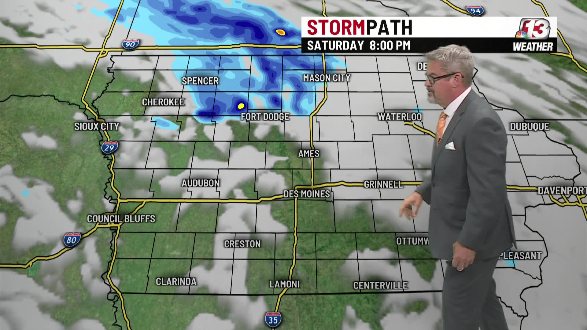 Jason Parkin's Saturday forecast